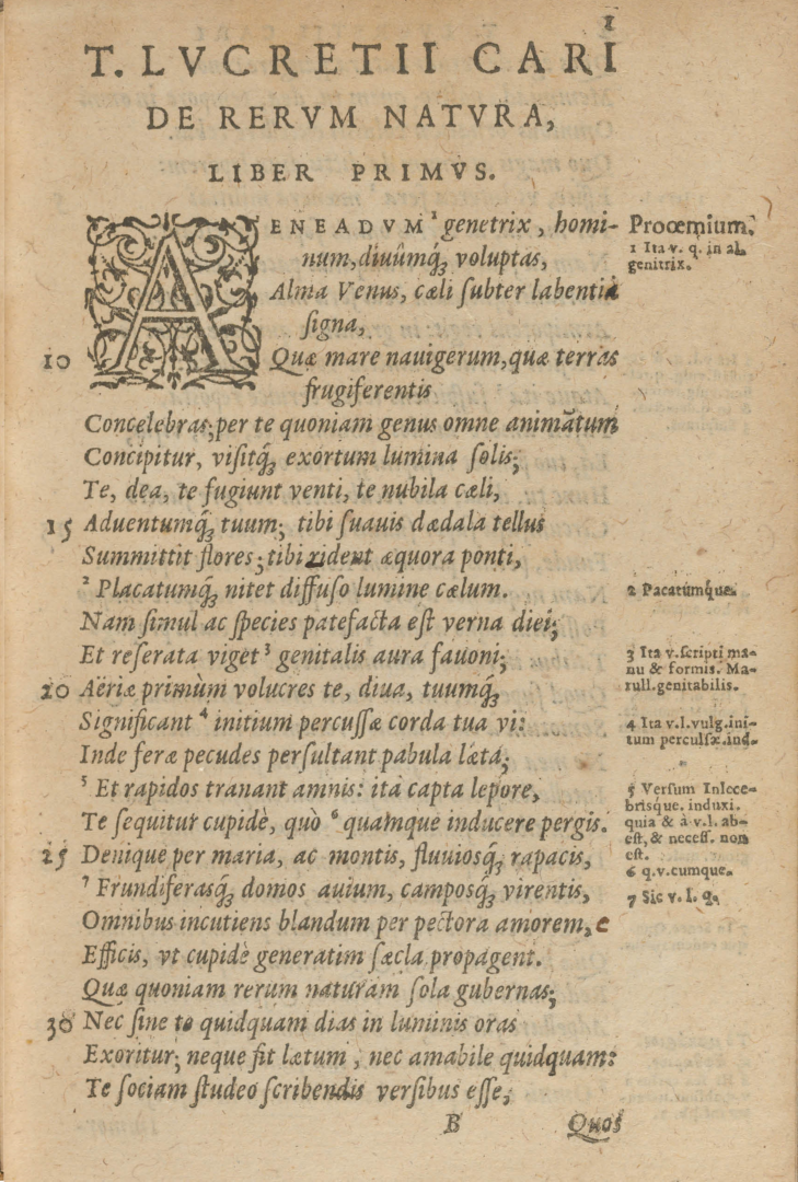 Uma décima musa? A Afrodite de Tito Lucrécio - Duras Letras